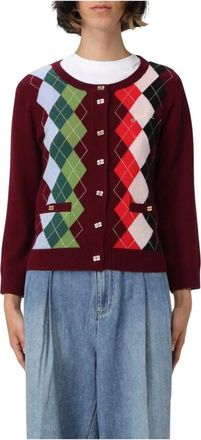 Ganni Damen, Strickwaren, Mehrfarbig, LGröße