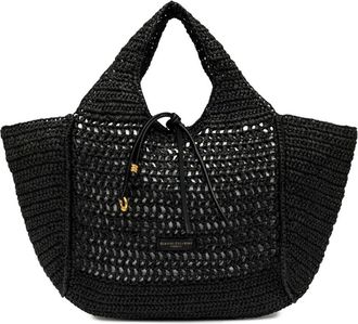 Gianni Chiarini Femme, Sacs, Noir, Taille: ONE Size Nefeli Crochet Tote Bag