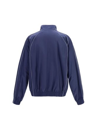 Balenciaga Mens Bodys Tracksuit Jacket New Dark Navy Cotton; Polyamide