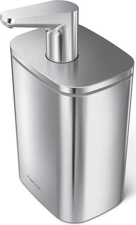 Simplehuman Simplehuman Puls-Seifenspender aus Gebürstetem Edelstahl in der Farbe Silber 473ml, Maße: 18cm x 9,9cm, KT1188