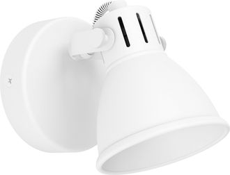 Eglo Deckenlampe Seras 1, 1 flammige Deckenleuchte Industrial, Klassisch, Deckenstrahler aus Stahl, Wohnzimmerlampe in Weiß, Küchenlampe, Spot mit GU10 Fas