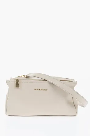 Givenchy Hammered Leather Shoulder Bag PANDORA with Gold-Effect Logo Givenchy