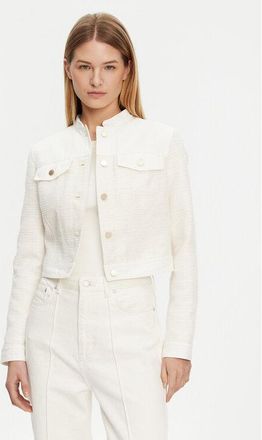 Guess Jeansjacke W5GL23 WH610 Écru Regular Fit