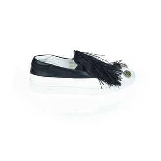 Mr & Mrs Italy Schmuckverzierte Bicolor Slip-On Schuhe - - Shoes - Damen - Schwarzk - 35 EU