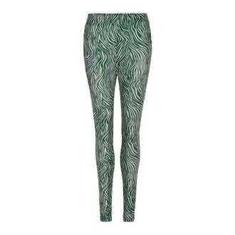 In Front IN Front - Leggings en Mesh Vert avec Joli Imprim&eacute; - Femme - Pantalons - Vert - Taille: 38 FR