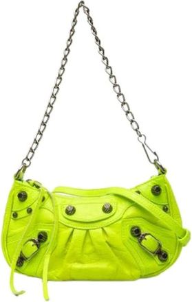 Balenciaga Pre-owned Mini Le Cagole - Femme - Pre-owned - Jaune - Taille: ONE Size