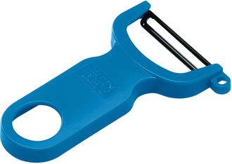 Kuhn Rikon Swiss Sparsch&auml;ler Peeler, Edelstahlklinge, Blau