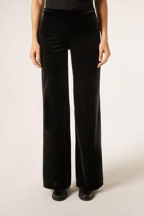 Calzedonia Palazzohose Aus Samt Schwarz