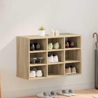 vidaXL Vidaxl - Schuhschrank Sonoma Eiche 77,5 x 30 x 51 cm Holzwerkstoff
