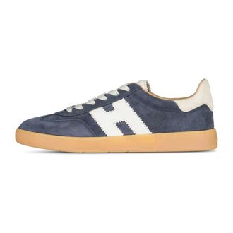 Hogan Homme, Chaussures, Bleu, Taille: 42 1/2 EU Baskets en velours avec Memory Foam