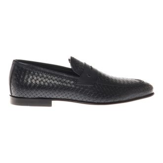 Baldinini Loafer in woven print leather blue - - Shoes - Herren - Blau - 42 EU