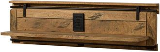 Massivmoebel24 Wandregal Mango 140x25x38 natur lackiert railway 189
