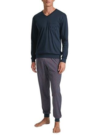 CALIDA Relax Streamline Ensemble de Pijama, Dark Sapphire, 46-48 Hommes