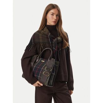 Barbour Handtasche Barbour Barbour Barrhill Tartan Tote Bag LBA0423OL91 Braun