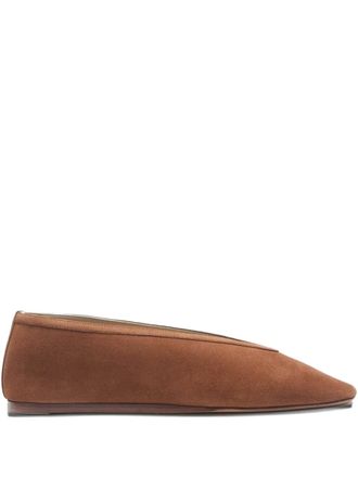 Le Monde Beryl Slipper aus Wildleder - Braun
