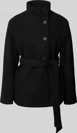 Review Jacke mit Stehkragen und Bindeg&uuml;rtel