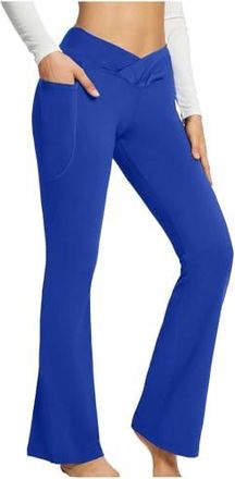 Generic Legging &eacute;vas&eacute; d&eacute;contract&eacute; pour femme - Pantalon de yoga extensible - Taille haute - Pantalon dentra&icirc;nement - Pantalon de sport - Legging gainant, BU1.