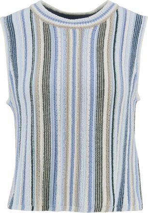 Barbour &Auml;rmelloses Damen-Strick-Top Josie mit Streifenakzenten in