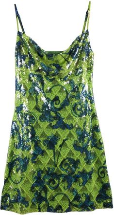 Versace Jeans Couture Femme, Robes, Multicolore, Taille: 42 FR Robe Courte &agrave; Sequins