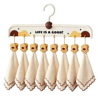 Generic Kleiderbügel - platzsparender Bär - Kleiderbügel mit mehreren Haken | für Kleidung drinnen und draußen, Haus, Wohnheim, Camping