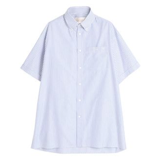 Valentino Garavani Gestreiftes Baumwollhemd - - Shirts - Herren - Blau - M