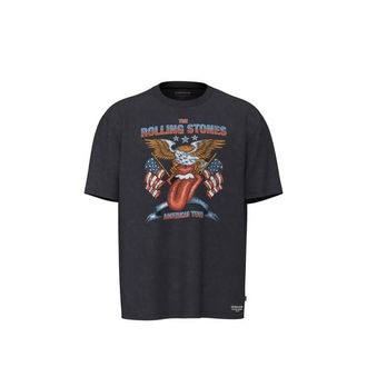 Guess T-shirt droit col rond imprim&eacute; en coton