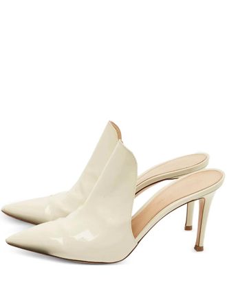 Gianvito Rossi Spitze Aramis Mules - Nude