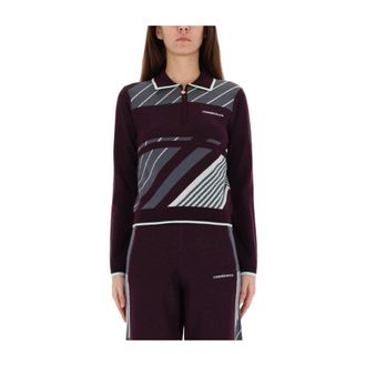 Casablanca Femme, Tops, Violet, Taille: 38 FR Polo