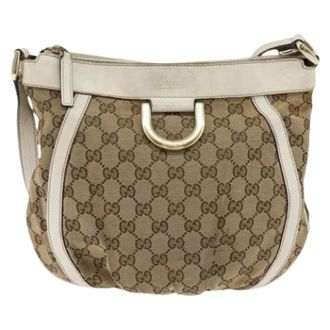 Gucci Pre-owned Canvas Schultertasche - - Pre-owned - Damen - Beige - ONE SIZE