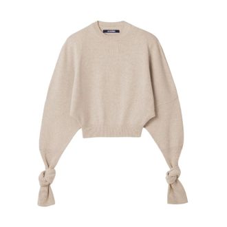 Jacquemus Le Pull Fiocco - Femme - Pulls - Beige - Taille: 40 FR