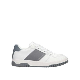 A|X Armani Exchange Homme, Chaussures, Blanc, Taille: 39 EU Baskets avec bande lat&eacute;rale contrast&eacute;e