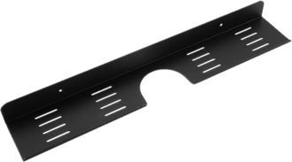 SOLUSTRE Toilettenwasserhahn Wandregal Schwarz Aluminiumlegierung Bad Aufbewahrung Halterung Ohne Bohren Stabil Hohe Tragkraft Badezimmer Organizer