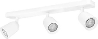 Eglo Deckenlampe 3-flammig Camaldoli, Deckenstrahler mit flexiblen DREI Strahlern, Spot Deckenleuchte aus Stahl in Weiß, GU10 Fassung