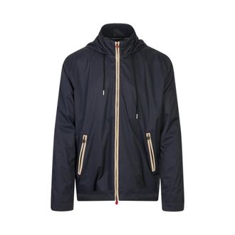 Kiton Homme, Vestes, Bleu, Taille: XL Bomber Jacket