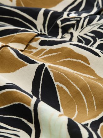 Tom Tailor Damen 1046204 Bluse, 37999-Neutral Cut Leaves Design, 40