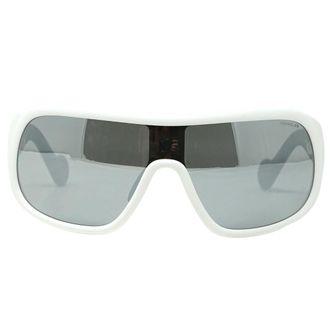 Moncler ML0048 23C 00 Wei&szlig;e Sonnenbrille