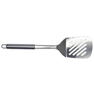 Fackelmann 670434 Spatule de cuisine ajourée, Pelle à servir, Inox, Acier Inoxydable