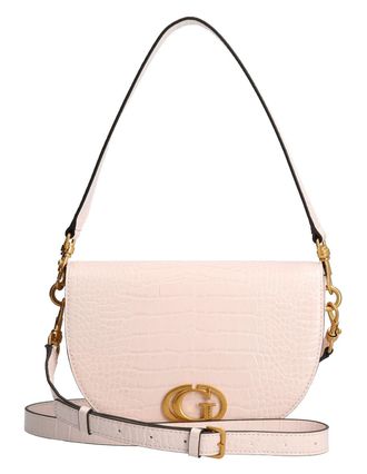 Guess Damen Creme Danna Saddle Bag, Rosa