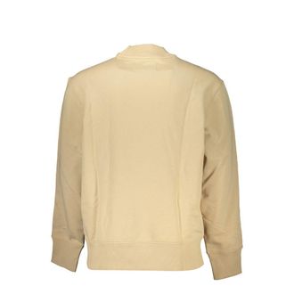 Calvin Klein Logo-Embroidered Cotton Sweatshirt - Beige