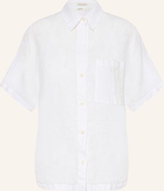 Marc O'Polo Marc Opolo Hemdbluse Aus Leinen weiss