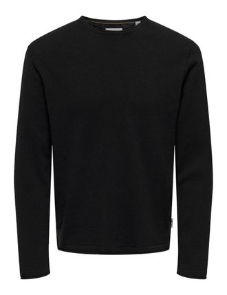 Only & Sons Herren ONSGORDON RLX 12 LS Crew NOOS Strickpullover, Black, XX-Large