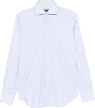Barba Homme, Chemises, Bleu, Taille: XL Chemise &agrave; col pointu