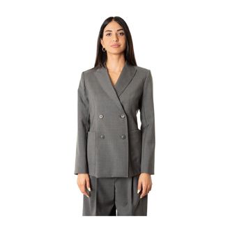 Max Mara Ornati Blazer - Femme - Vestes - Gris - Taille: 42 FR