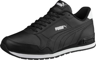 Puma Unisex ST Runner v2 Full L Low-Top Trainer, Puma Black-Puma Black-Puma White, 42.5 EU