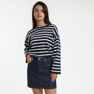 La Redoute Collections Pull Col Rond Ray&eacute; Signature Guillaume