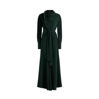 Kiton Seidiges Eleganz Kleid - - Dresses - Damen - Gr&uuml;n - M