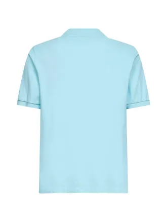 MC2 Saint Barth Mens Polo Shirt Charles Light Blue Cotton T-shirts And Polos
