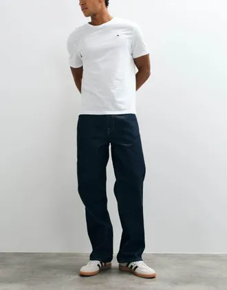 Abercrombie & Fitch jean baggy d&eacute;lavage bleu fonc&eacute;