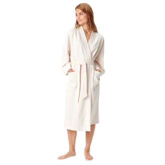 HUGO BOSS Morgenmantel f&uuml;r Damen, Kimono&auml;rmel (Kristallgrau)