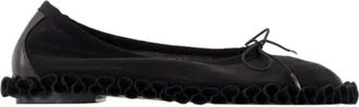 Simone Rocha Femme, Chaussures, Noir, Taille: 35 EU Tissu chaussures-plates